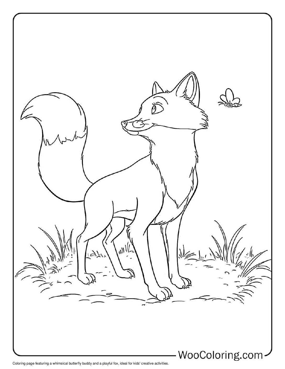 100+ Fox coloring pages (Free PDF To Print) | Woo Coloring