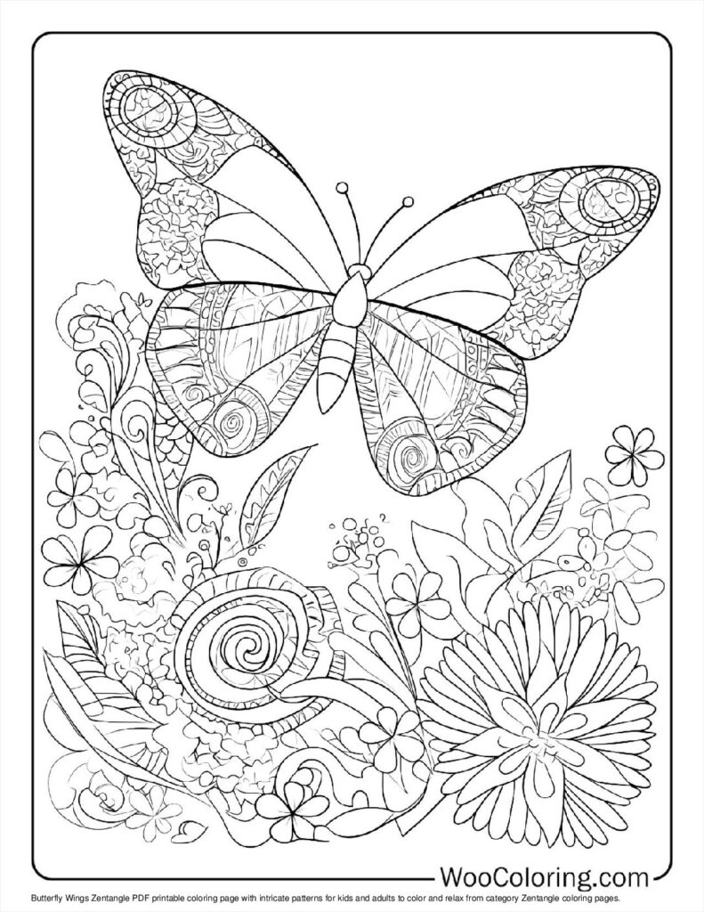 100+ Zentangle coloring pages (Free PDF To Print) | Woo Coloring
