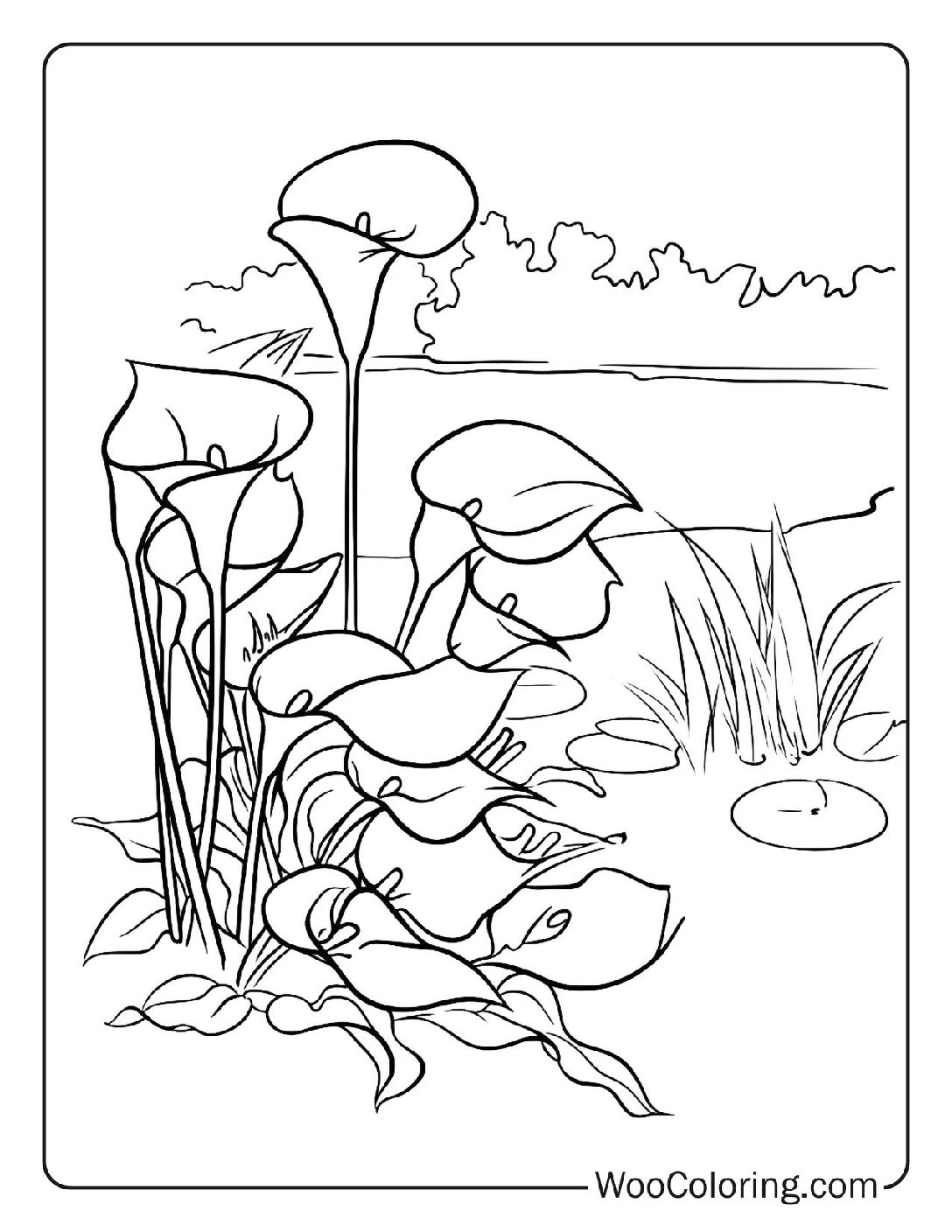 100+ Flower coloring pages (Free PDF To Print) | Woo Coloring