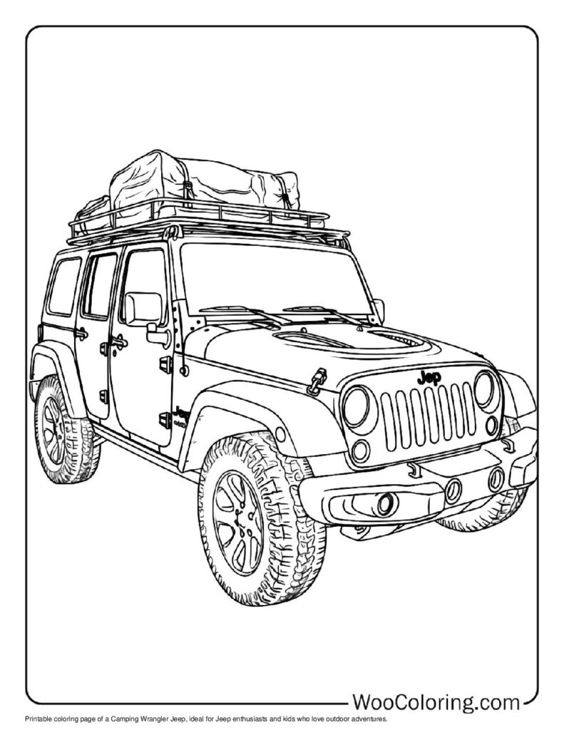 100+ Jeep coloring pages (Free PDF To Print) | Woo Coloring