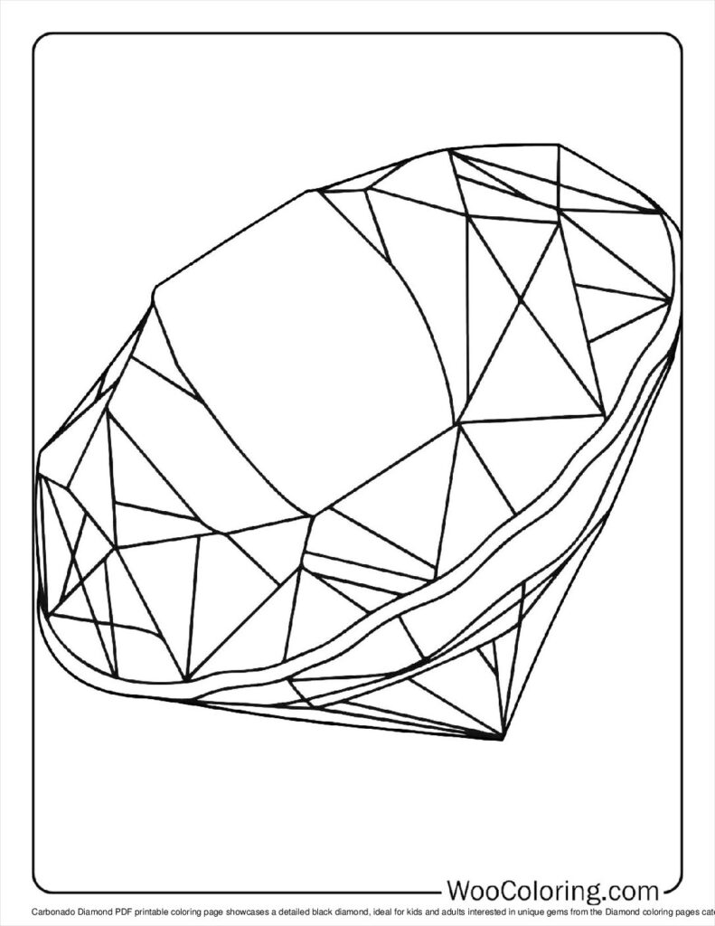 100+ Diamond coloring pages (Free PDF To Print) | Woo Coloring