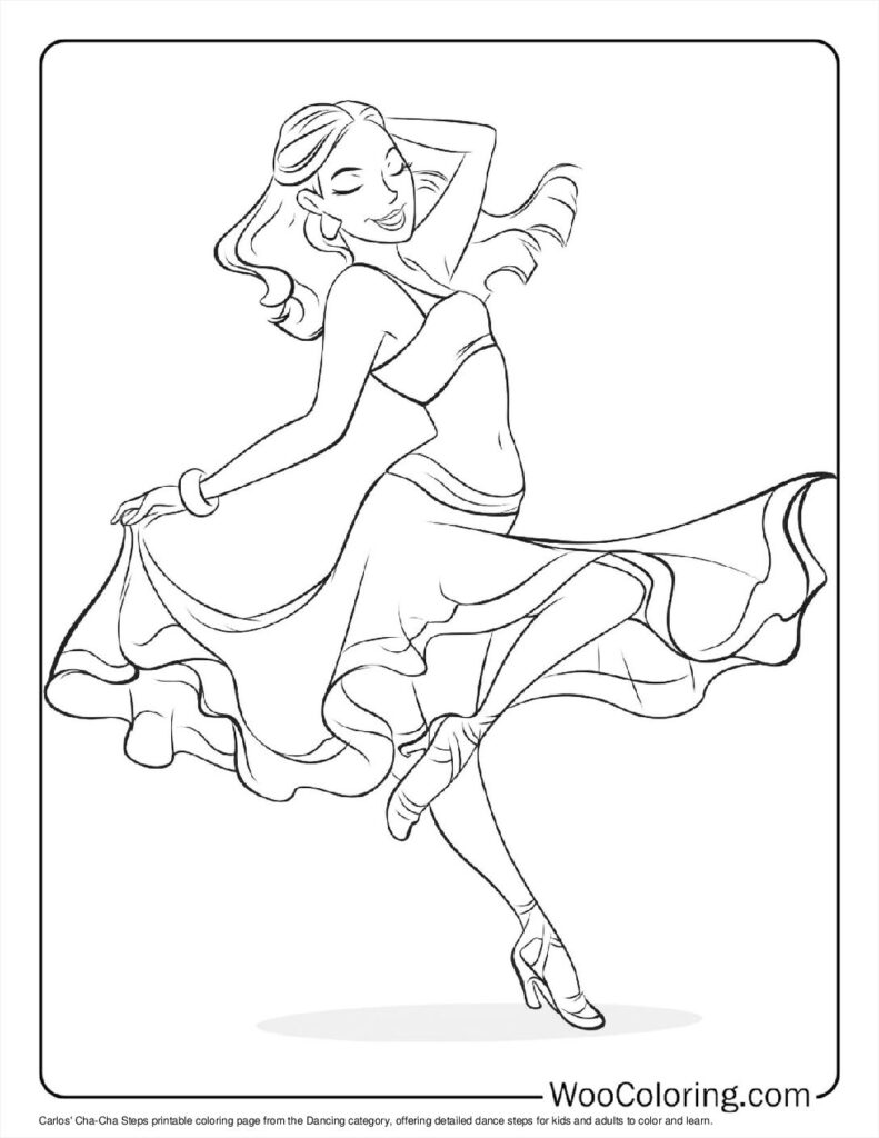 100+ Dancing coloring pages (Free PDF To Print) | Woo Coloring