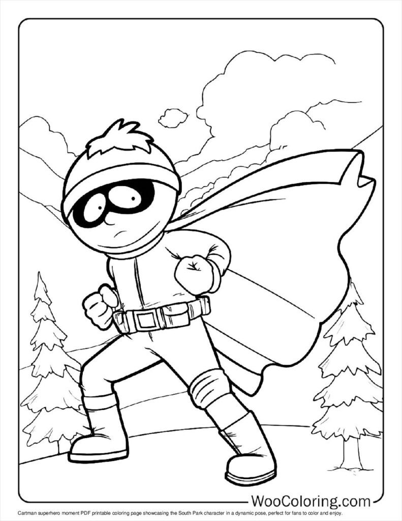 100+ South Park coloring pages (Free PDF To Print) | Woo Coloring