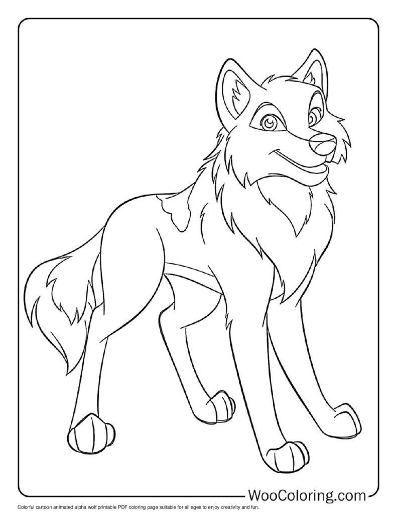 100+ Wolf coloring pages (Free PDF To Print) | Woo Coloring
