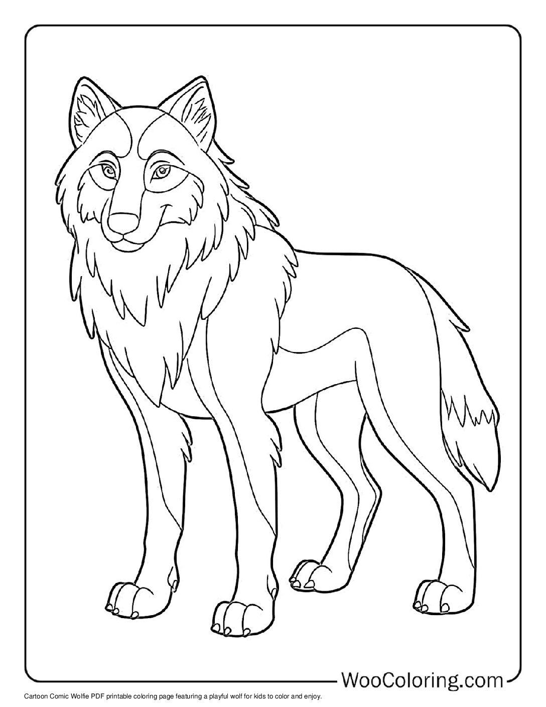 100+ Wolf coloring pages (Free PDF To Print) | Woo Coloring