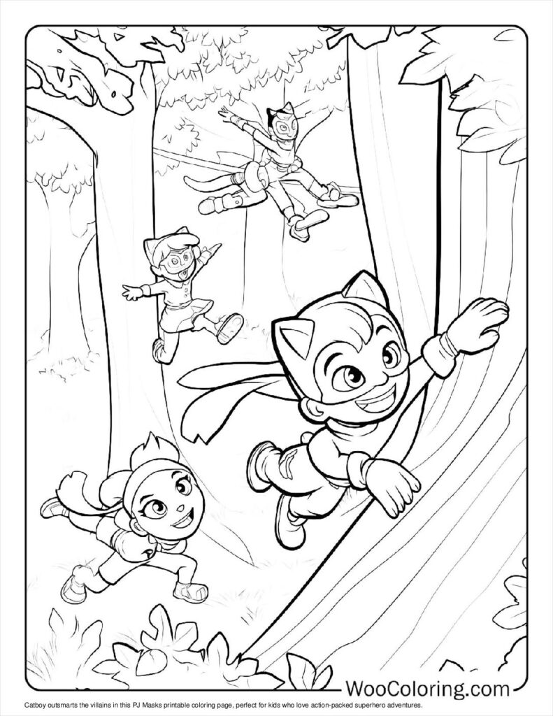 100+ PJ Masks coloring pages (Free PDF To Print) | Woo Coloring