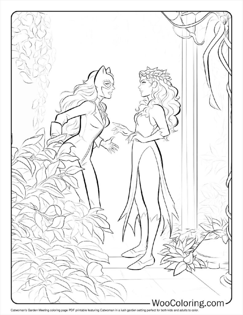 100+ Catwoman coloring pages (Free PDF To Print) | Woo Coloring