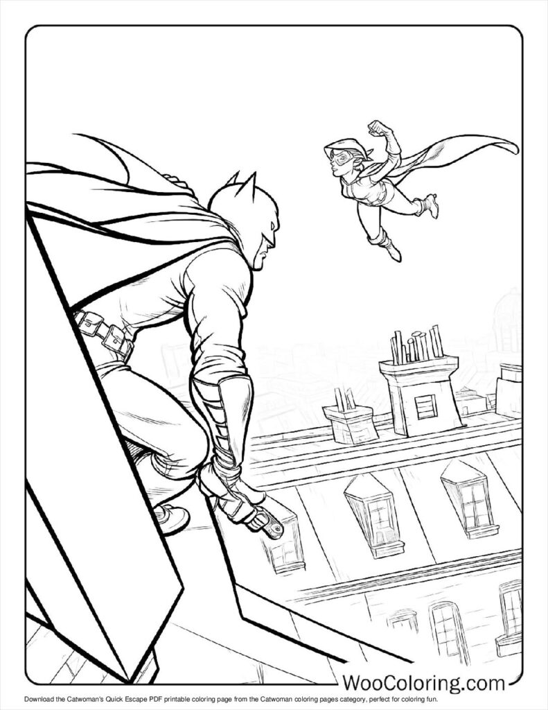 100+ Catwoman coloring pages (Free PDF To Print) | Woo Coloring