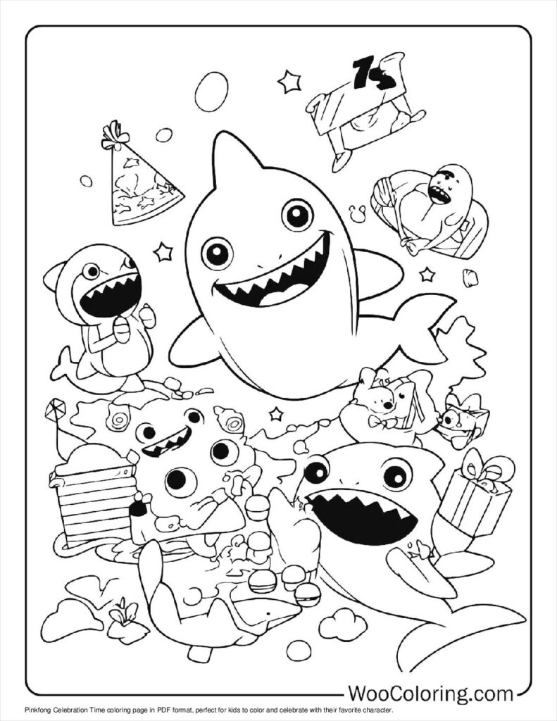 100+ Pinkfong coloring pages (Free PDF To Print) | Woo Coloring