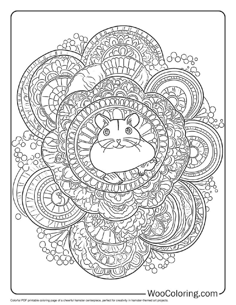 100+ Hamster coloring pages (Free PDF To Print) | Woo Coloring
