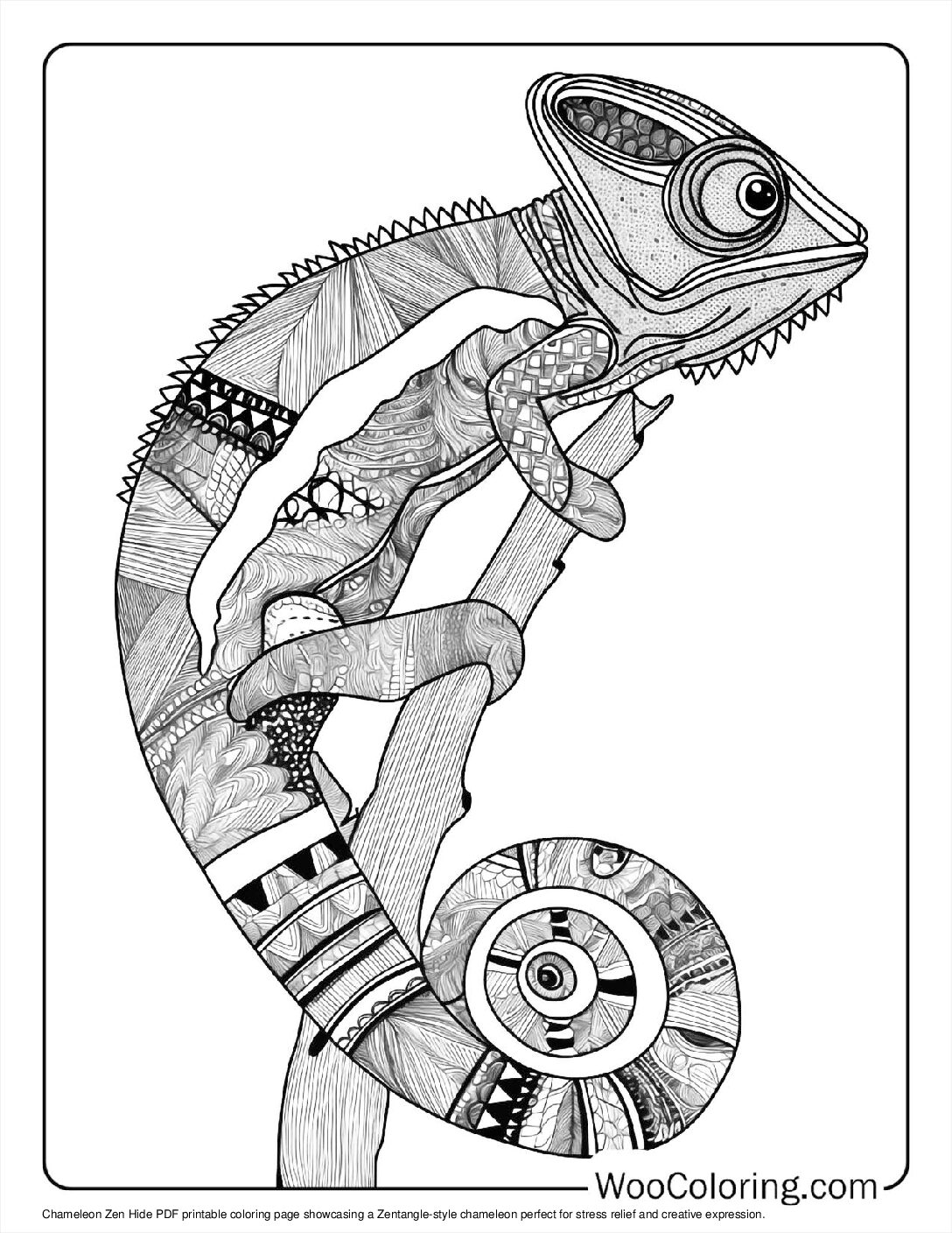 100+ Zentangle coloring pages (Free PDF To Print) | Woo Coloring