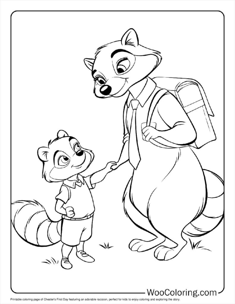 100+ Raccoon coloring pages (Free PDF To Print) | Woo Coloring