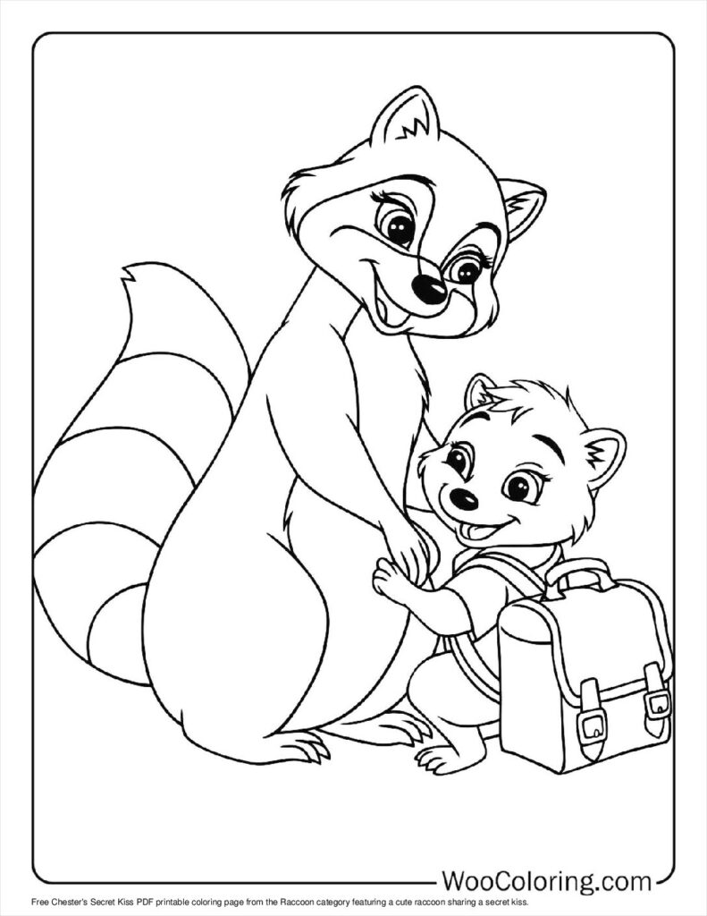 100+ Raccoon coloring pages (Free PDF To Print) | Woo Coloring