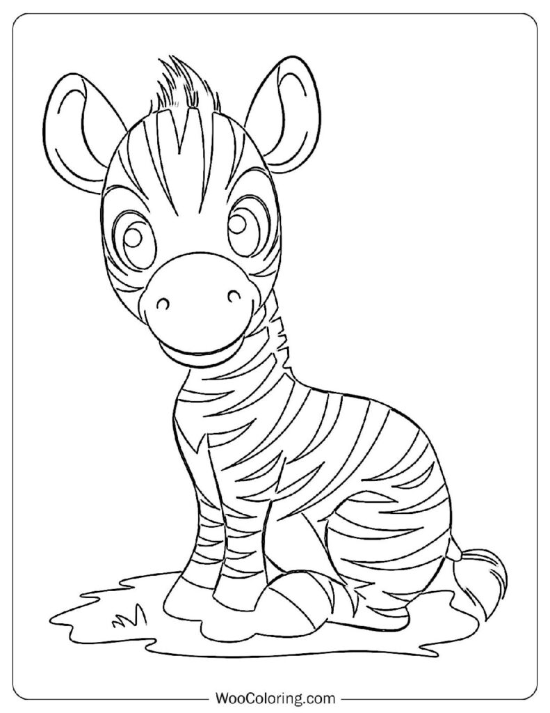 100+ Zebra coloring pages (Free PDF To Print) | Woo Coloring
