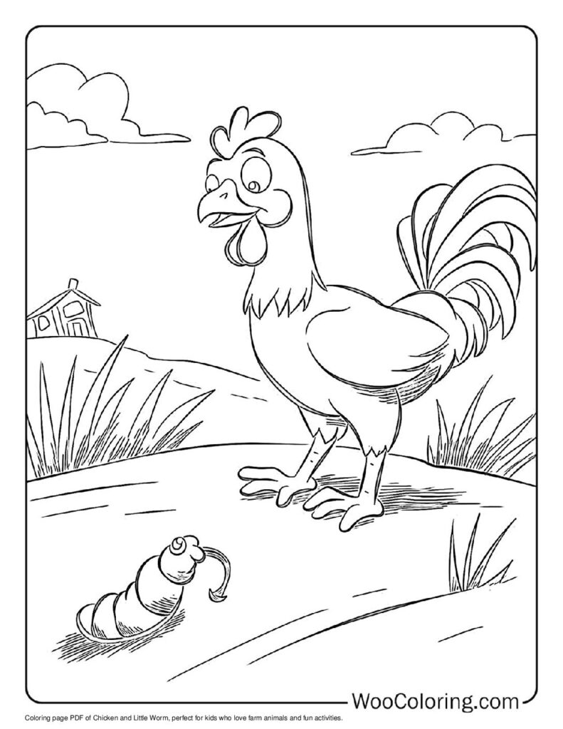 100+ Chicken coloring pages (Free PDF To Print) | Woo Coloring