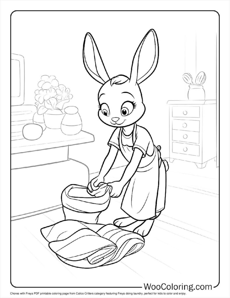 100+ Calico Critters coloring pages (Free PDF To Print) | Woo Coloring