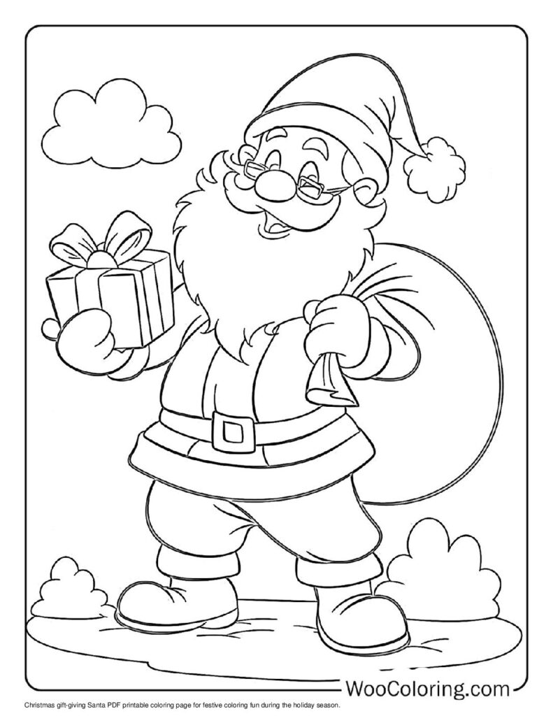100+ Christmas Present coloring pages (Free PDF To Print) | Woo Coloring