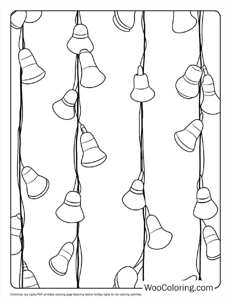 100+ Christmas Lights coloring pages (Free PDF To Print) | Woo Coloring