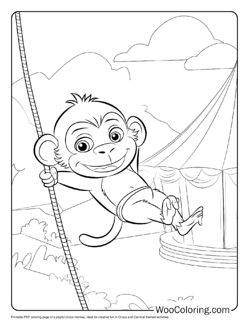100+ Circus & Carnival coloring pages (Free PDF To Print) | Woo Coloring