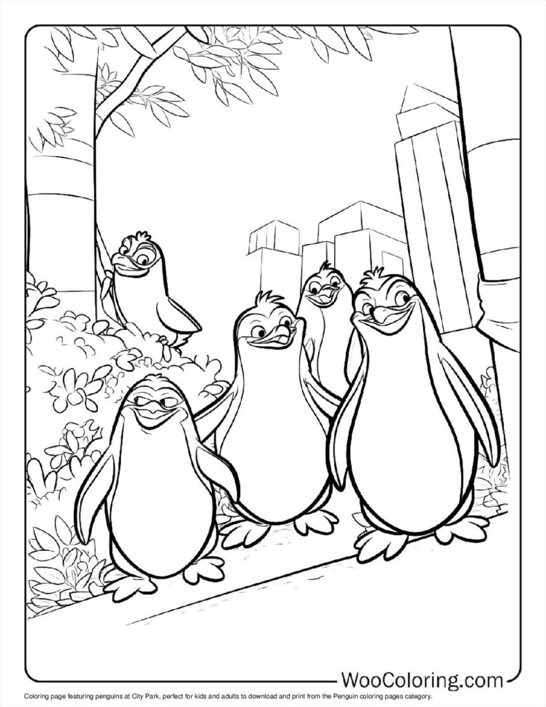 100+ Penguin coloring pages (Free PDF To Print) | Woo Coloring