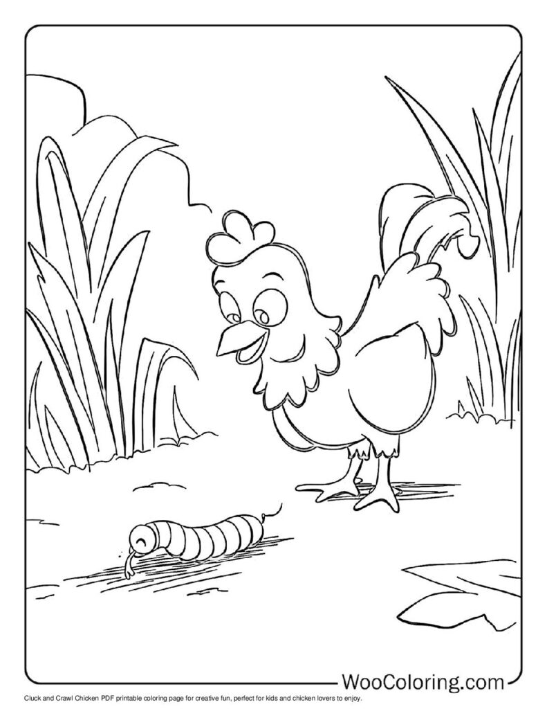 100+ Chicken coloring pages (Free PDF To Print) | Woo Coloring