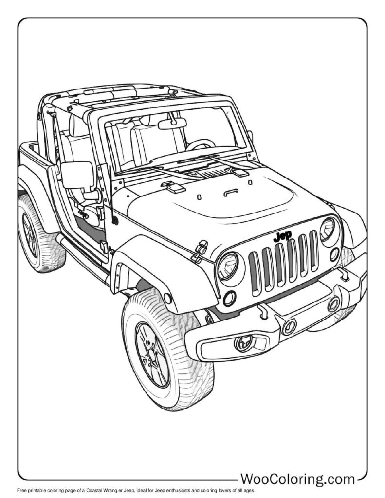 100+ Jeep coloring pages (Free PDF To Print) | Woo Coloring
