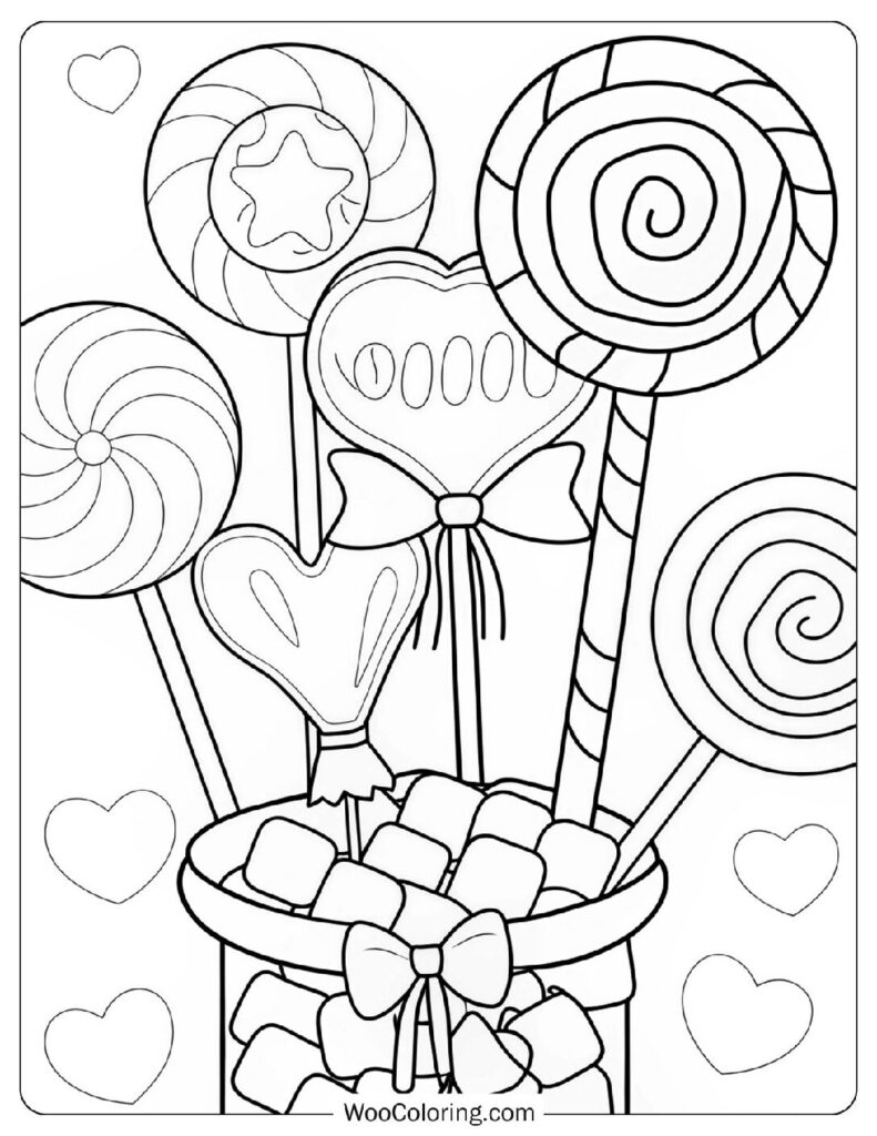 swirl lollipop coloring page
