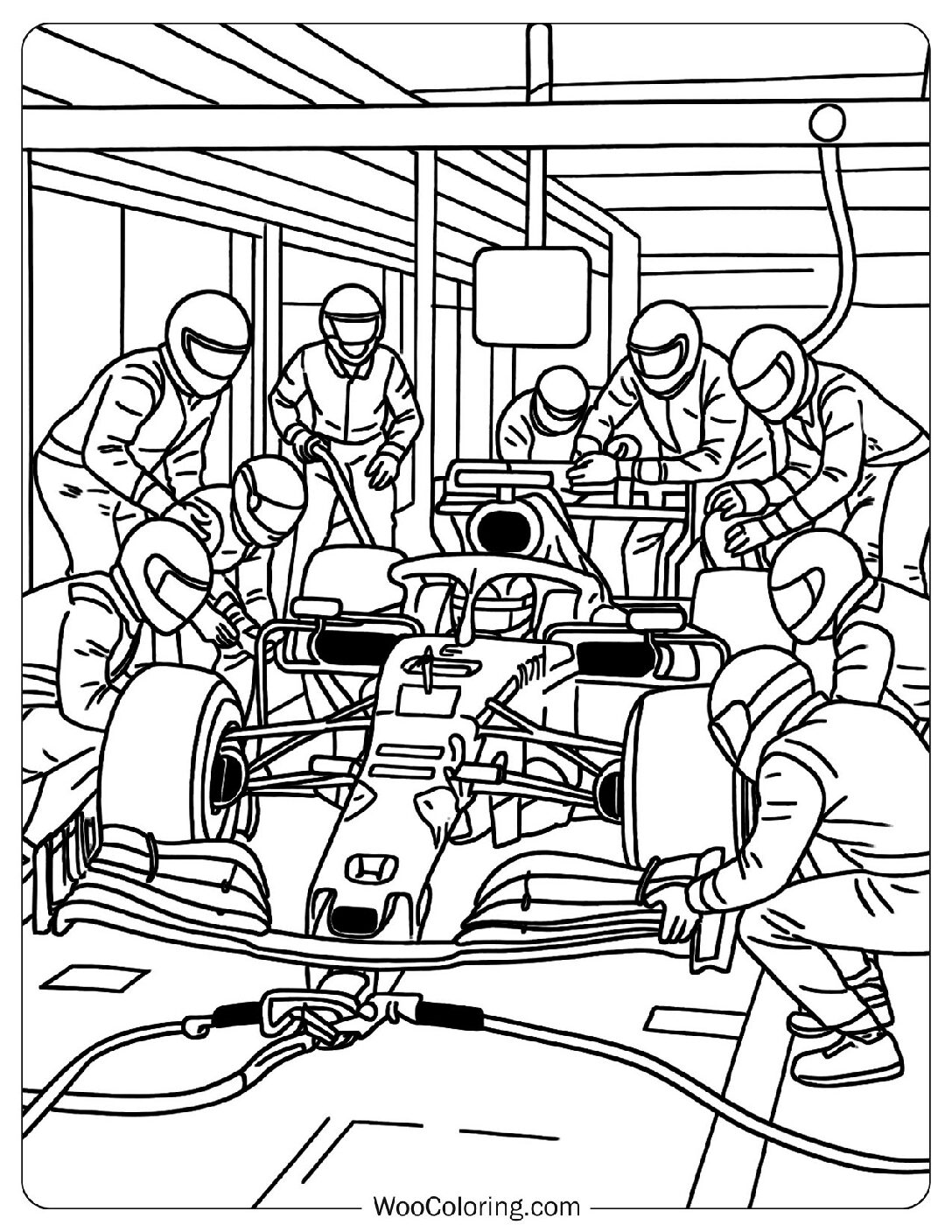 22 F1 Coloring Pages (Free PDF To Print) | Woo Coloring
