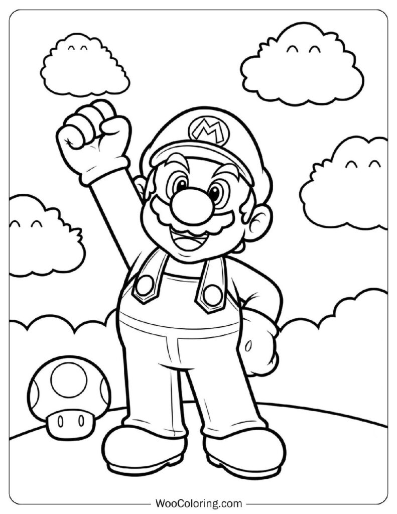 54 Mario Coloring Pages (Free PDF To Print) | Woo Coloring