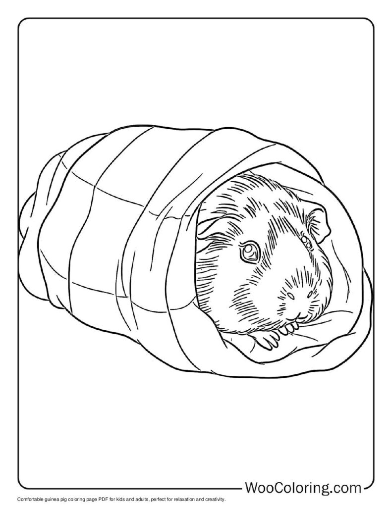 100+ Guinea Pig coloring pages (Free PDF To Print) | Woo Coloring