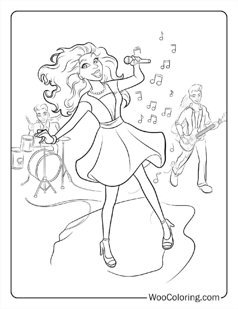 100+ Music coloring pages (Free PDF To Print) | Woo Coloring