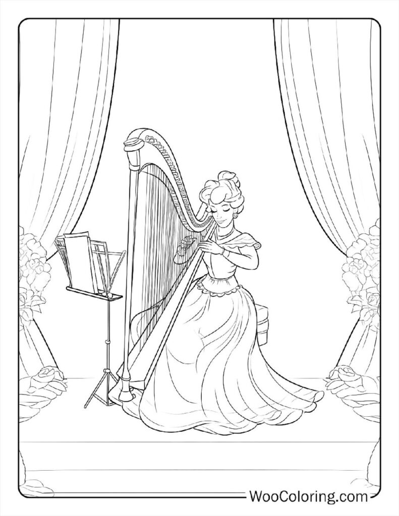 100+ Music coloring pages (Free PDF To Print) | Woo Coloring