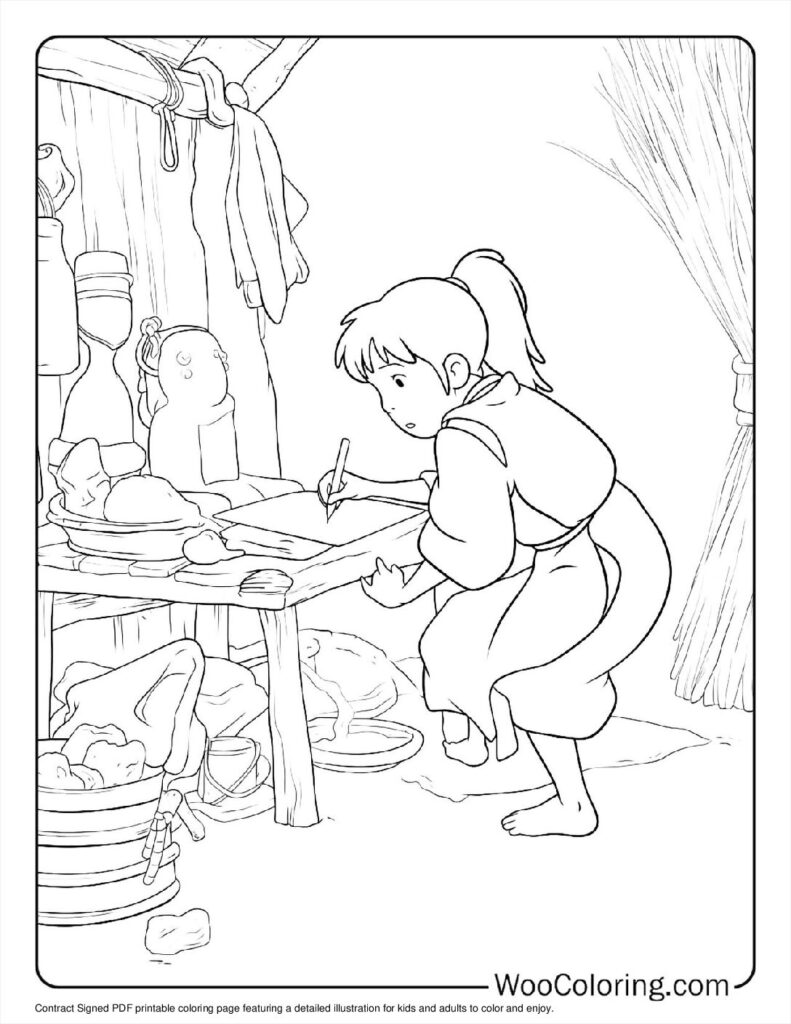 100+ Studio Ghibli coloring pages (Free PDF To Print) | Woo Coloring