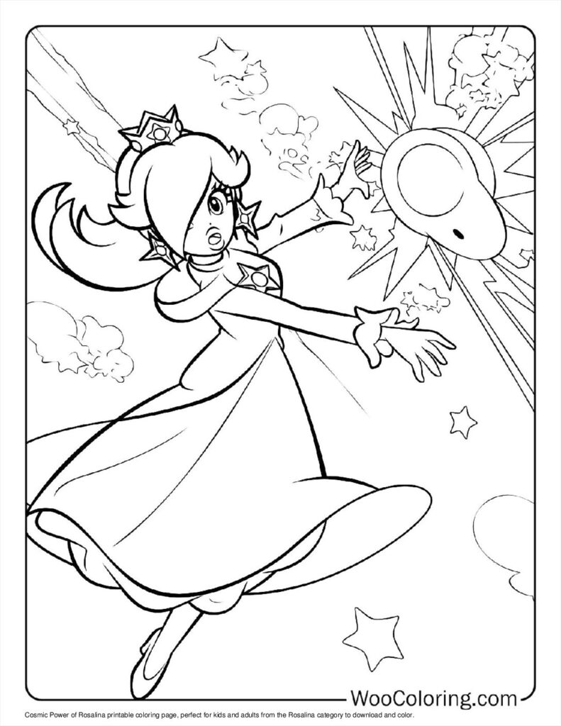 100+ Rosalina coloring pages (Free PDF To Print) | Woo Coloring