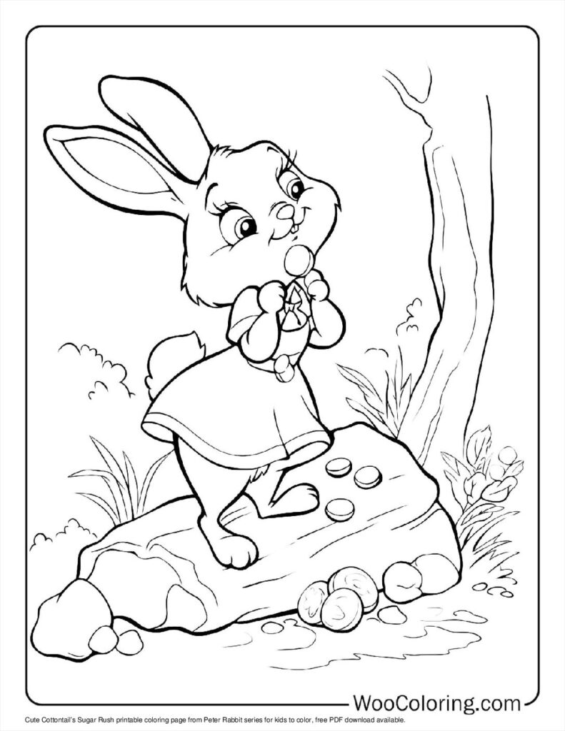 100+ Peter Rabbit coloring pages (Free PDF To Print) | Woo Coloring