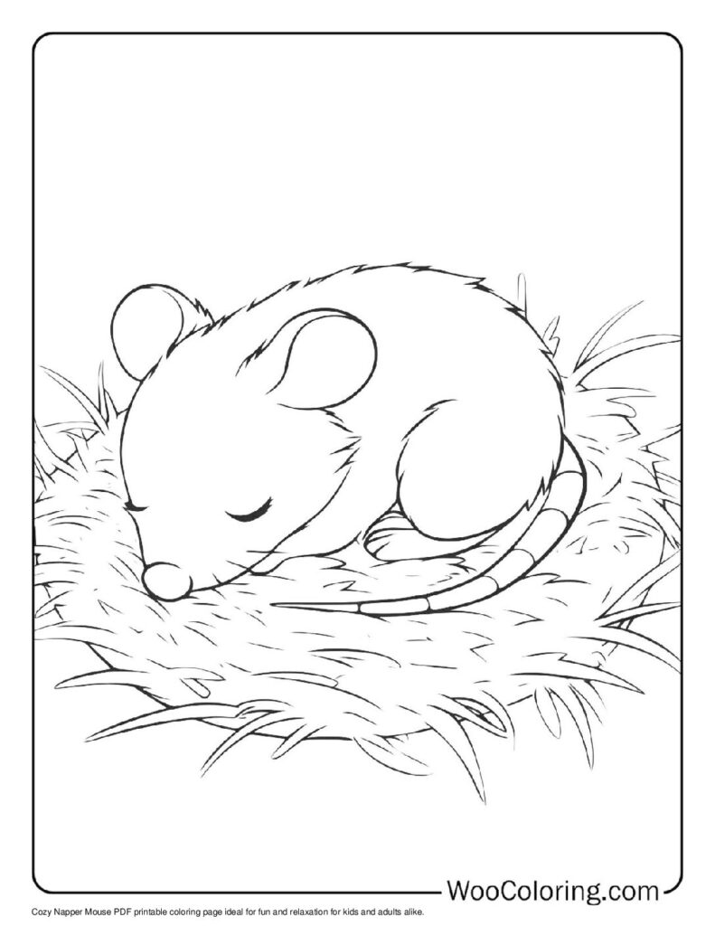 100+ Mouse coloring pages (Free PDF To Print) | Woo Coloring