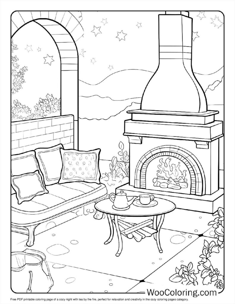 100+ Cozy coloring pages (Free PDF To Print) | Woo Coloring