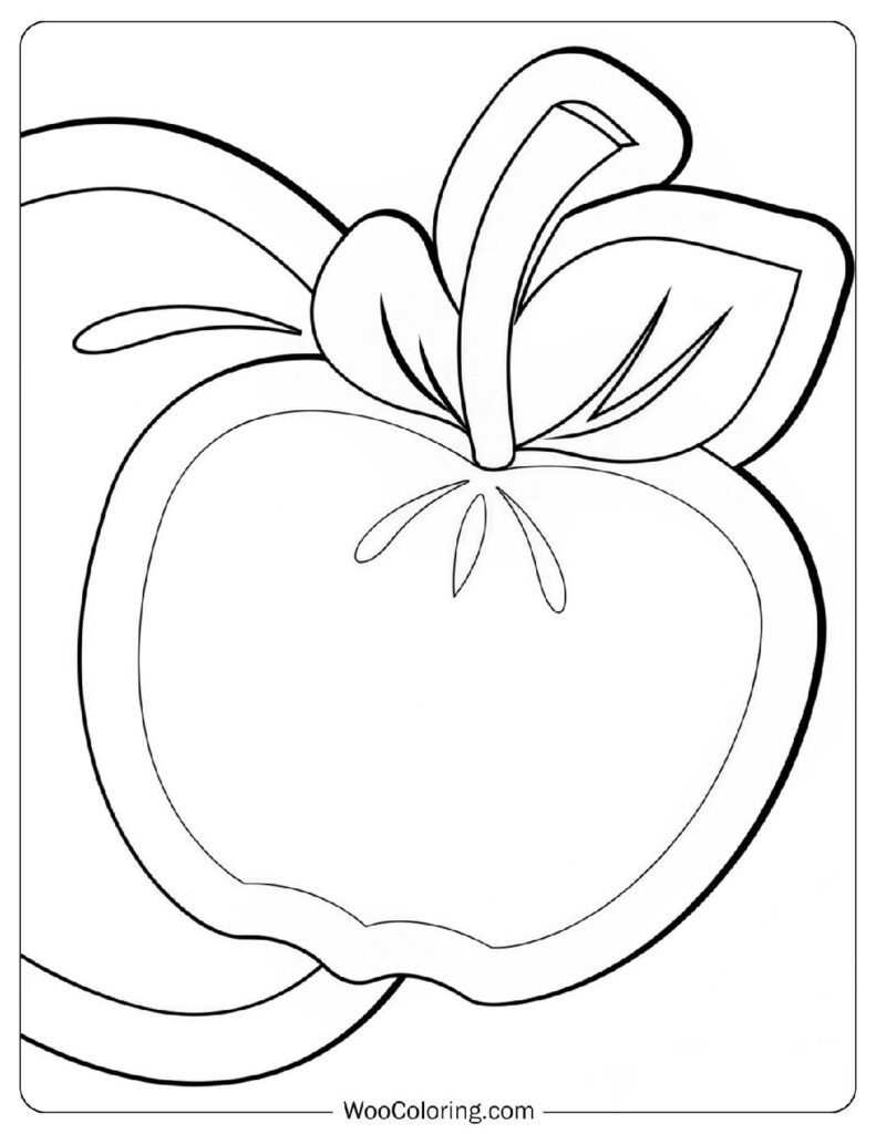 28 Apple Coloring Pages (Free PDF To Print) | Woo Coloring
