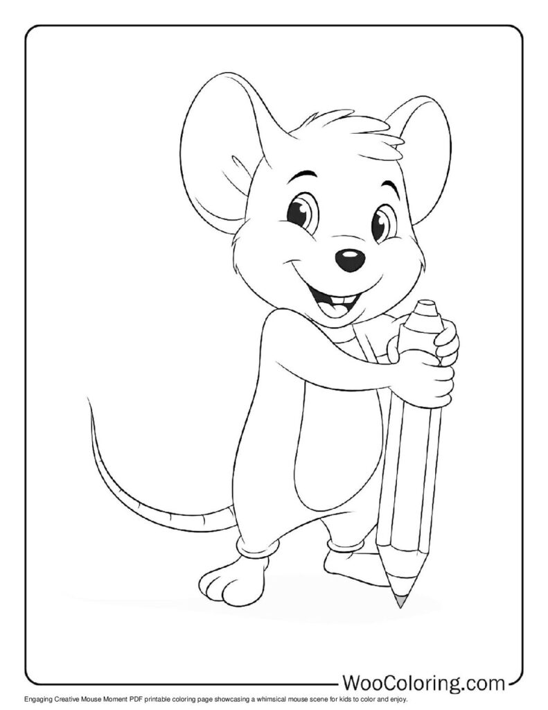 100+ Mouse coloring pages (Free PDF To Print) | Woo Coloring