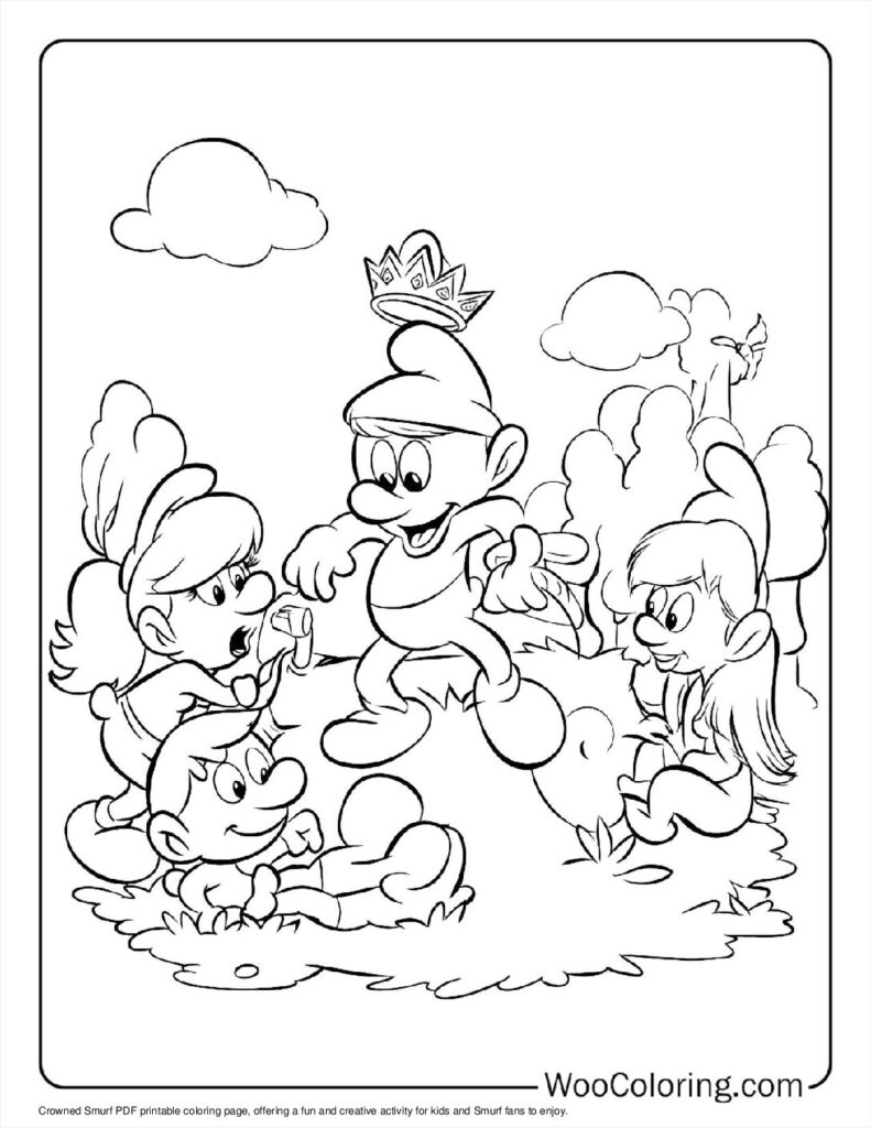 100+ Smurf coloring pages (Free PDF To Print) | Woo Coloring