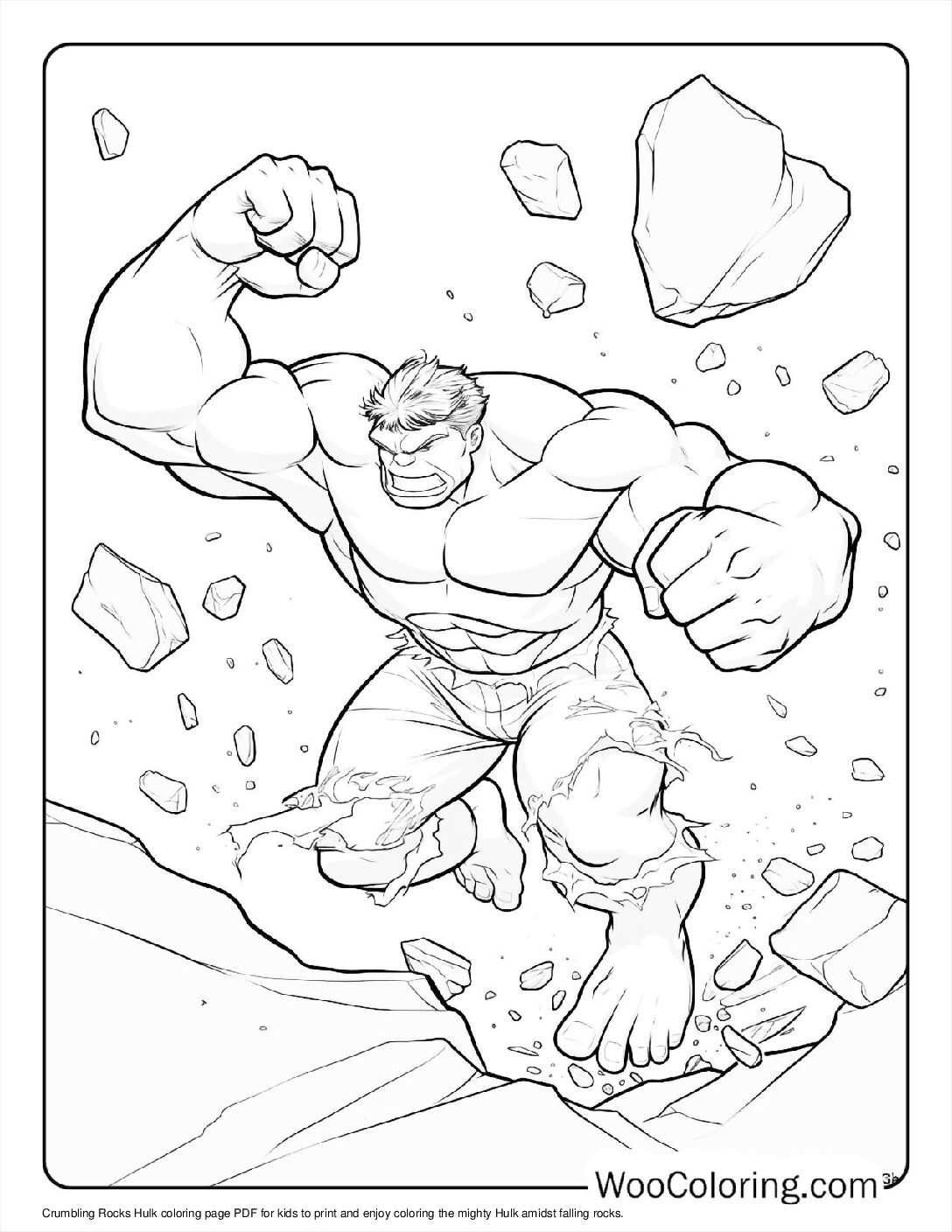 100+ Hulk coloring pages (Free PDF To Print) | Woo Coloring