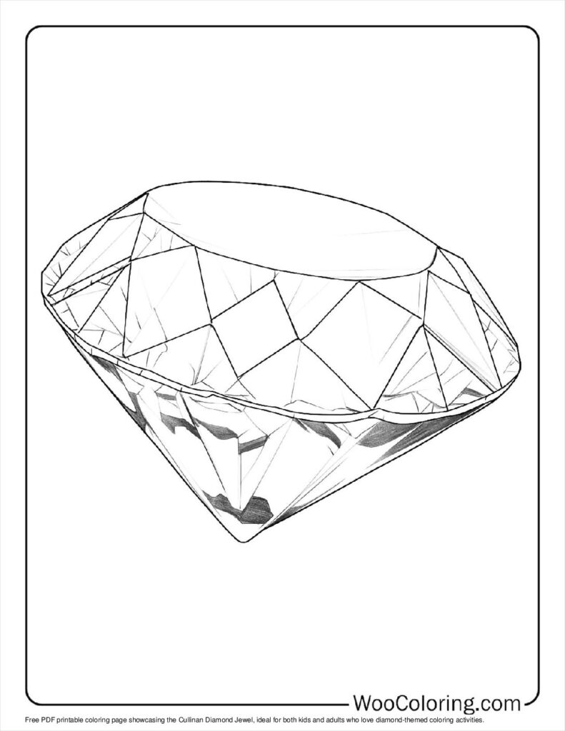 100+ Diamond coloring pages (Free PDF To Print) | Woo Coloring