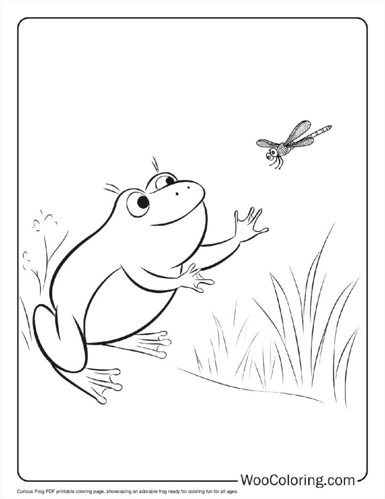 100+ Frog coloring pages (Free PDF To Print) | Woo Coloring