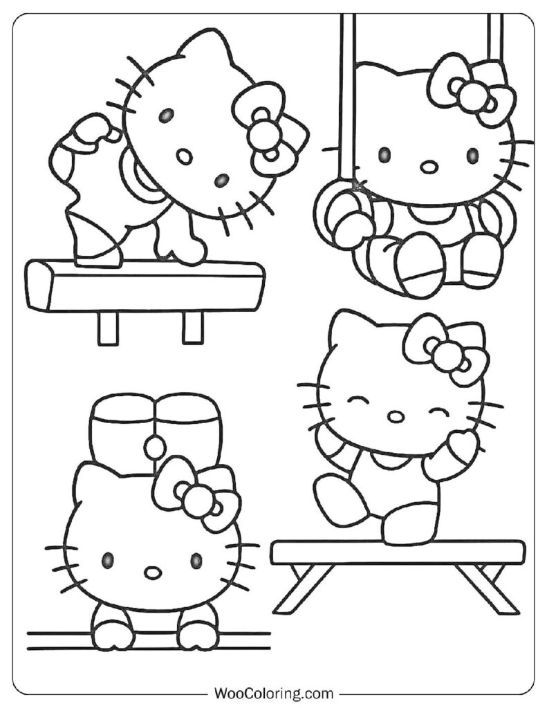 22 Gymnastics Coloring Pages (Free PDF To Print) | Woo Coloring