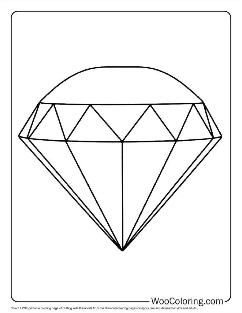 100+ Diamond coloring pages (Free PDF To Print) | Woo Coloring