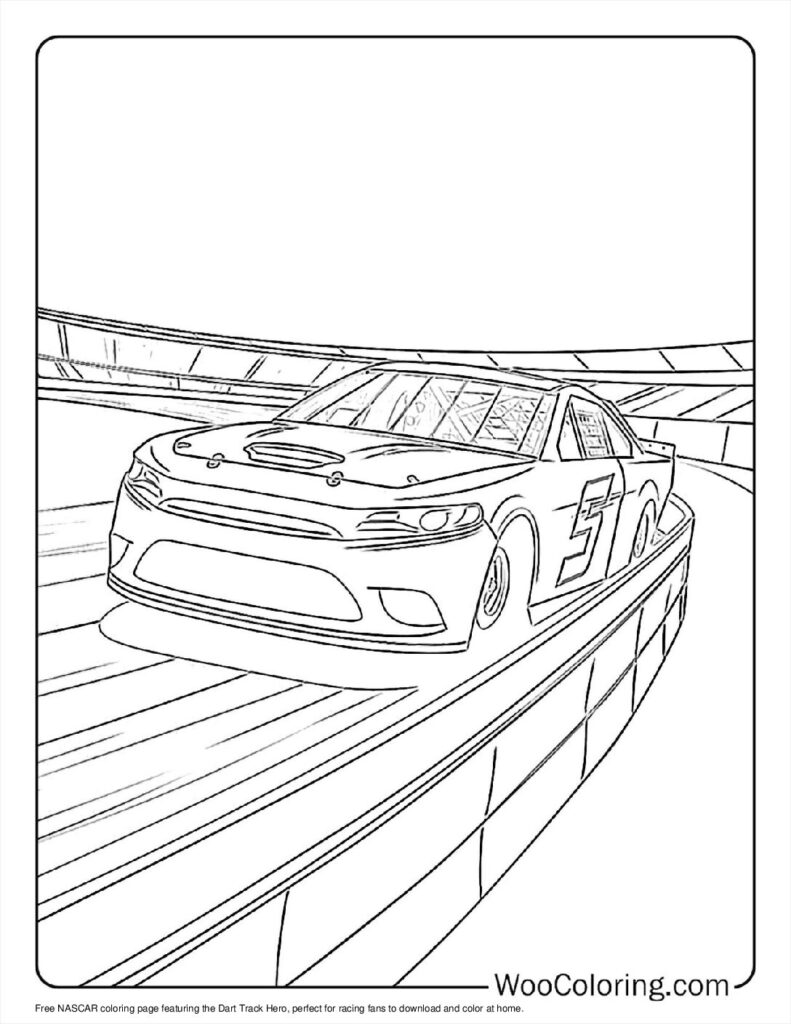Hoonigan Dart Mopar Pastrana Travis Sketch Coloring Page