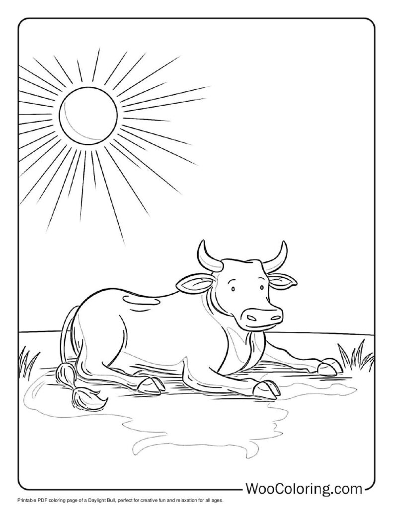 100+ Bull coloring pages (Free PDF To Print) | Woo Coloring