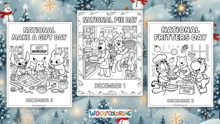 31 December Coloring Pages (Free PDF To Print) | Woo Coloring