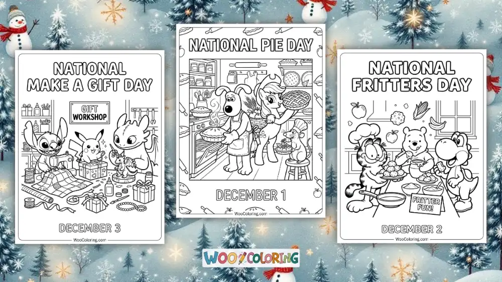 31 December Coloring Pages (Free PDF To Print) | Woo Coloring