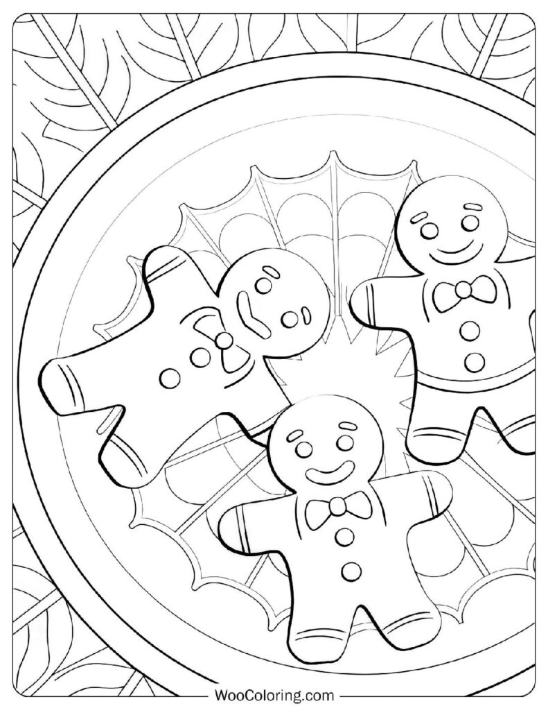 38 Gingerbread Man Coloring Pages (Free PDF To Print) | Woo Coloring
